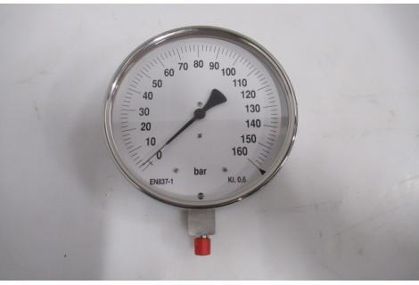 Manometer 160 bar Ø 160 mm RVS. NEW. - A.D.R. Spierings