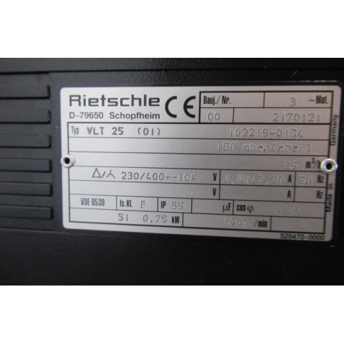 Rietschle Pico Vacuum Pump type VLT 25, gereviseerd. - A.D.R. Spierings